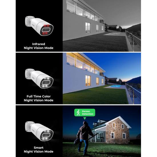 H.View 4K 5Mp 8Mp poe Cctv Security Camera System Home Video ...